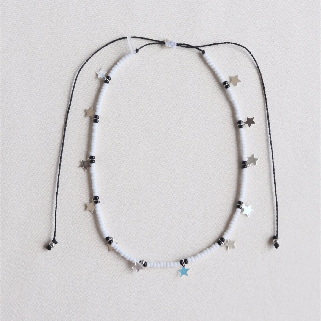 Stary Night|vsco Waterproof Beaded Choker Necklace, Surf Jewelry - Etsy