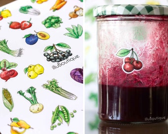 Fruit Sticker Sheet - Etsy