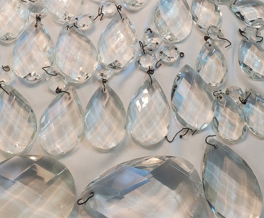 Matching Glass Teardrop Prisms Different Sizes - Etsy