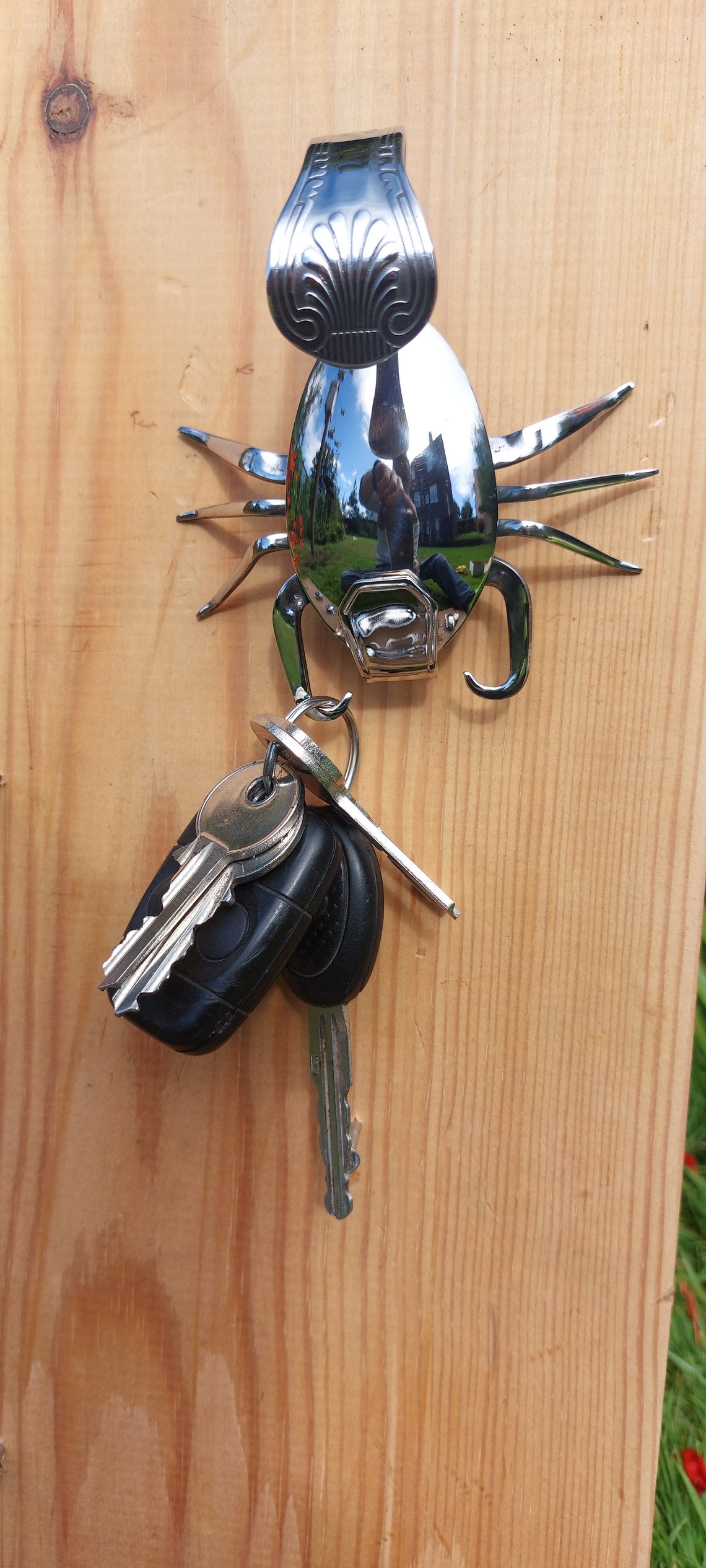 Scorpion Key Hanger Made From Upcycled Cutlery Gift Ideas, Recycled ...