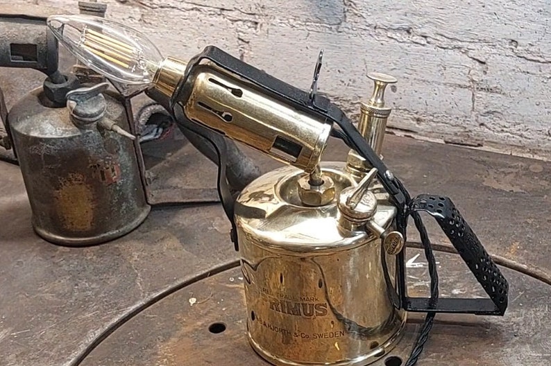 Steampunk Paraffin Blowtorch Table Lamp Swedish Made 'primus No. 833 ...