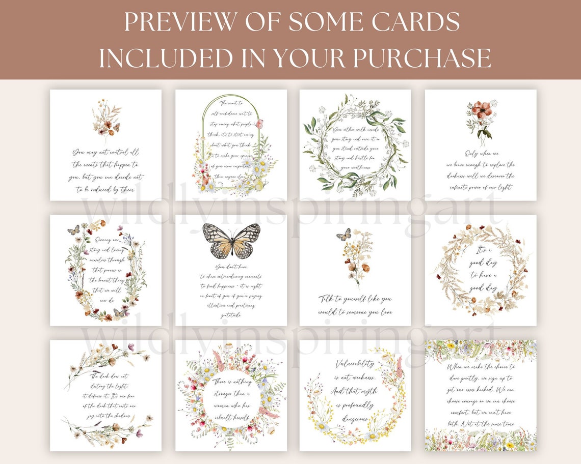 Inspirational Quotes Cards Printable Cards Motivational - Etsy