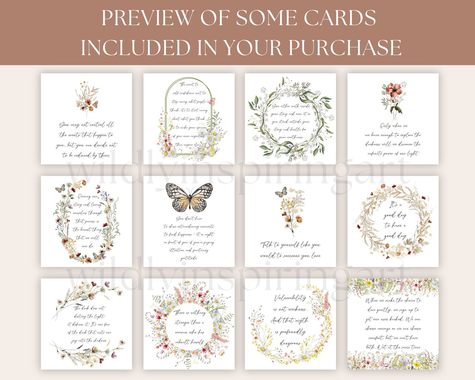 Inspirational Quotes Cards Printable Cards Motivational - Etsy