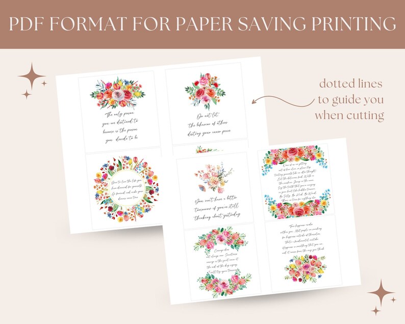 Inspirational Quotes Cards Printable Cards Motivational - Etsy