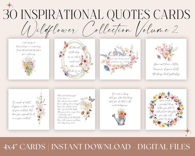 Inspirational Quotes Cards Printable Cards Motivational - Etsy