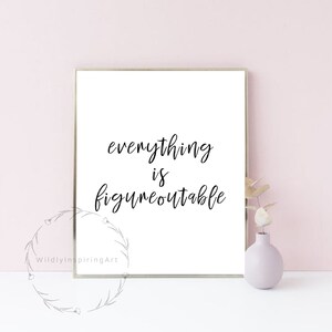 Inspirational Wall Art, Office Decor Women, Inspirational Quote, Teen ...