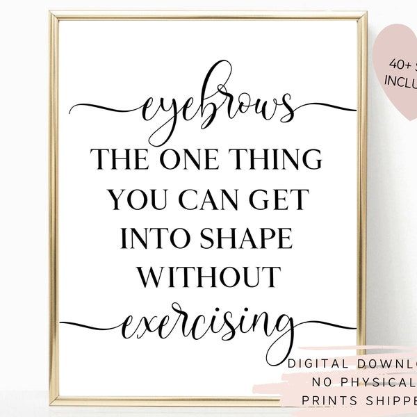 Funny Eyebrow Print - Etsy