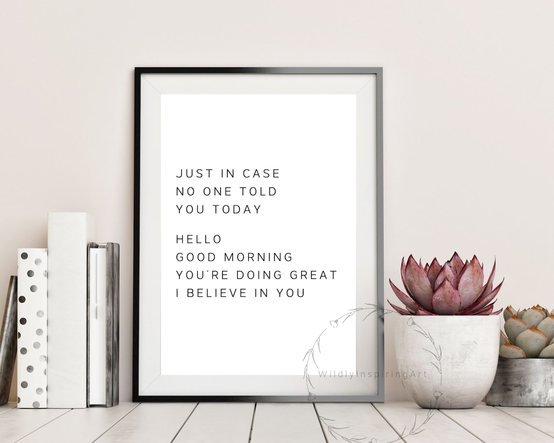 Office Wall Art Office Decor Inspirational Wall Art Quote | Etsy