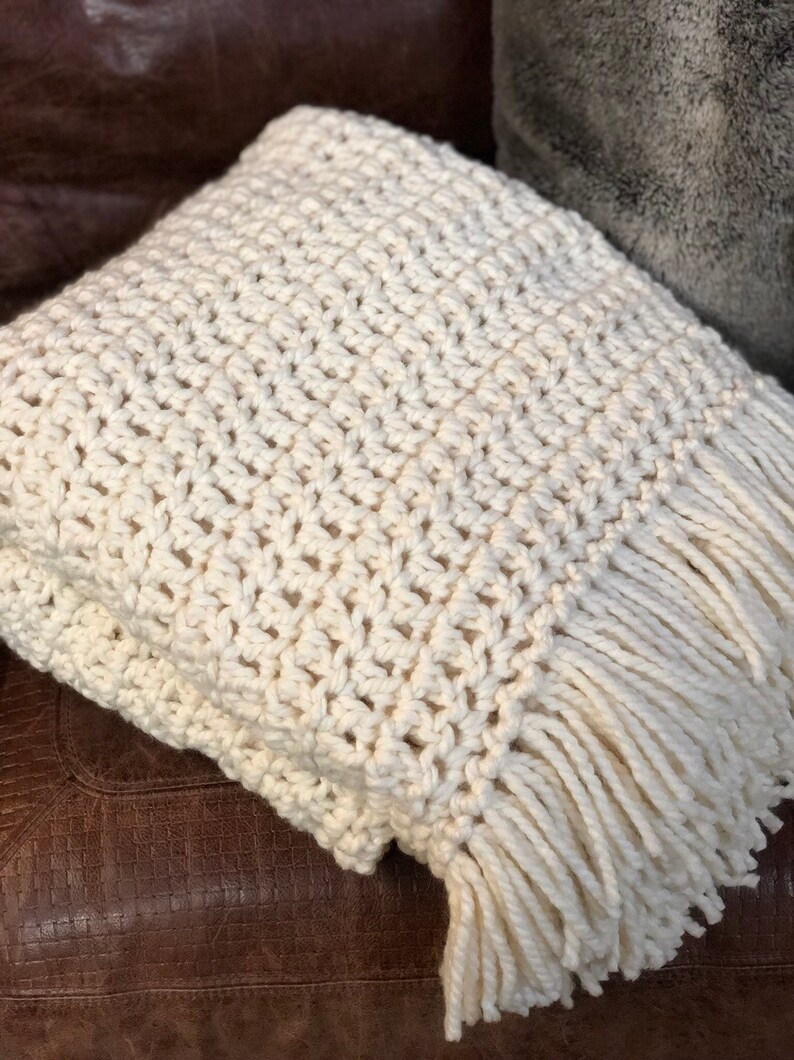 Handmade Throw Crochet Throw Chunky Throw Home Accent Warm | Etsy