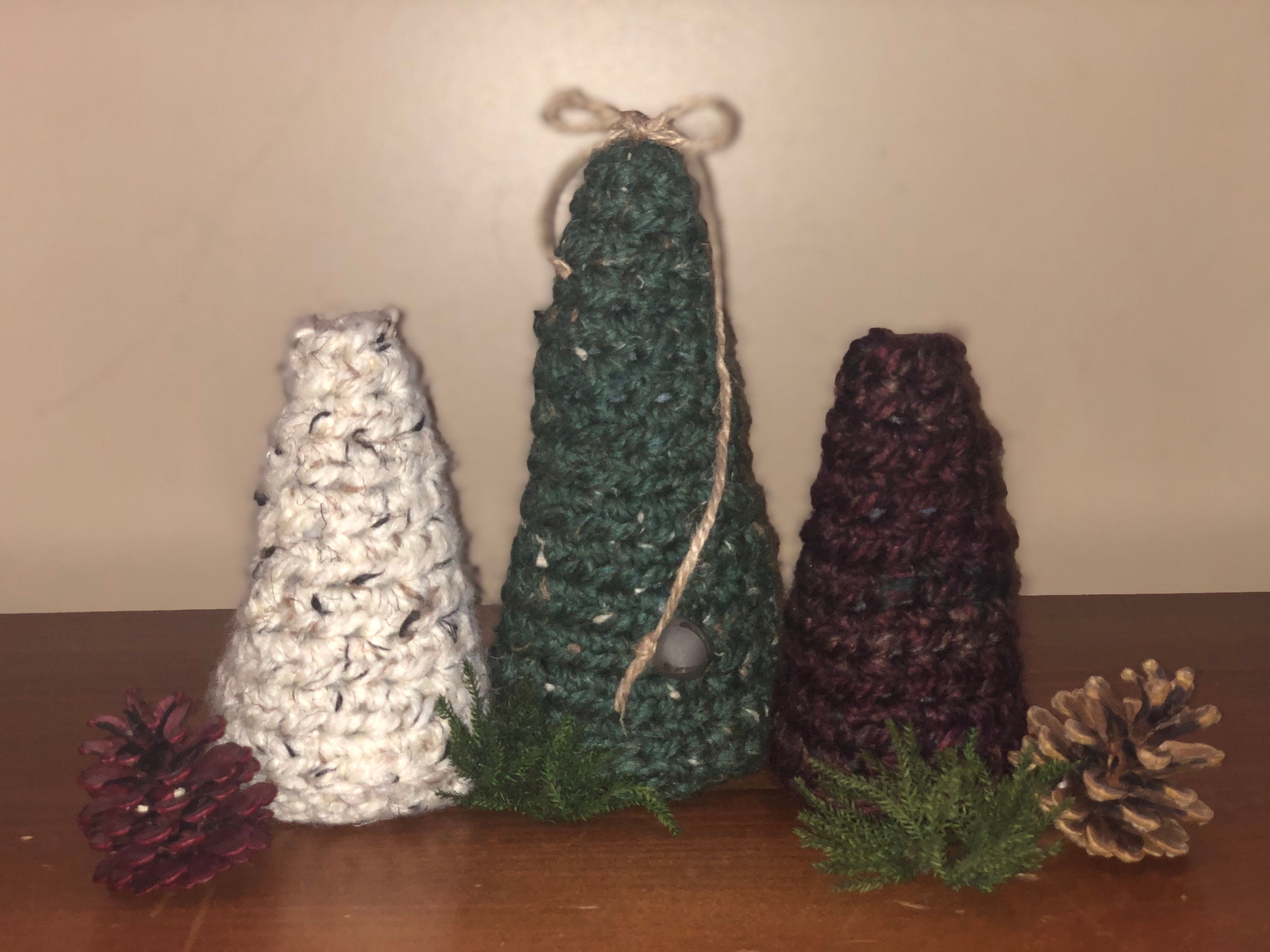 Primitive Crochet Christmas Tree Rustic Christmas Tree - Etsy