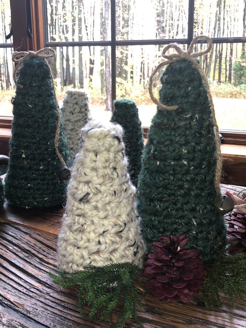 Primitive Crochet Christmas Tree Rustic Christmas Tree - Etsy