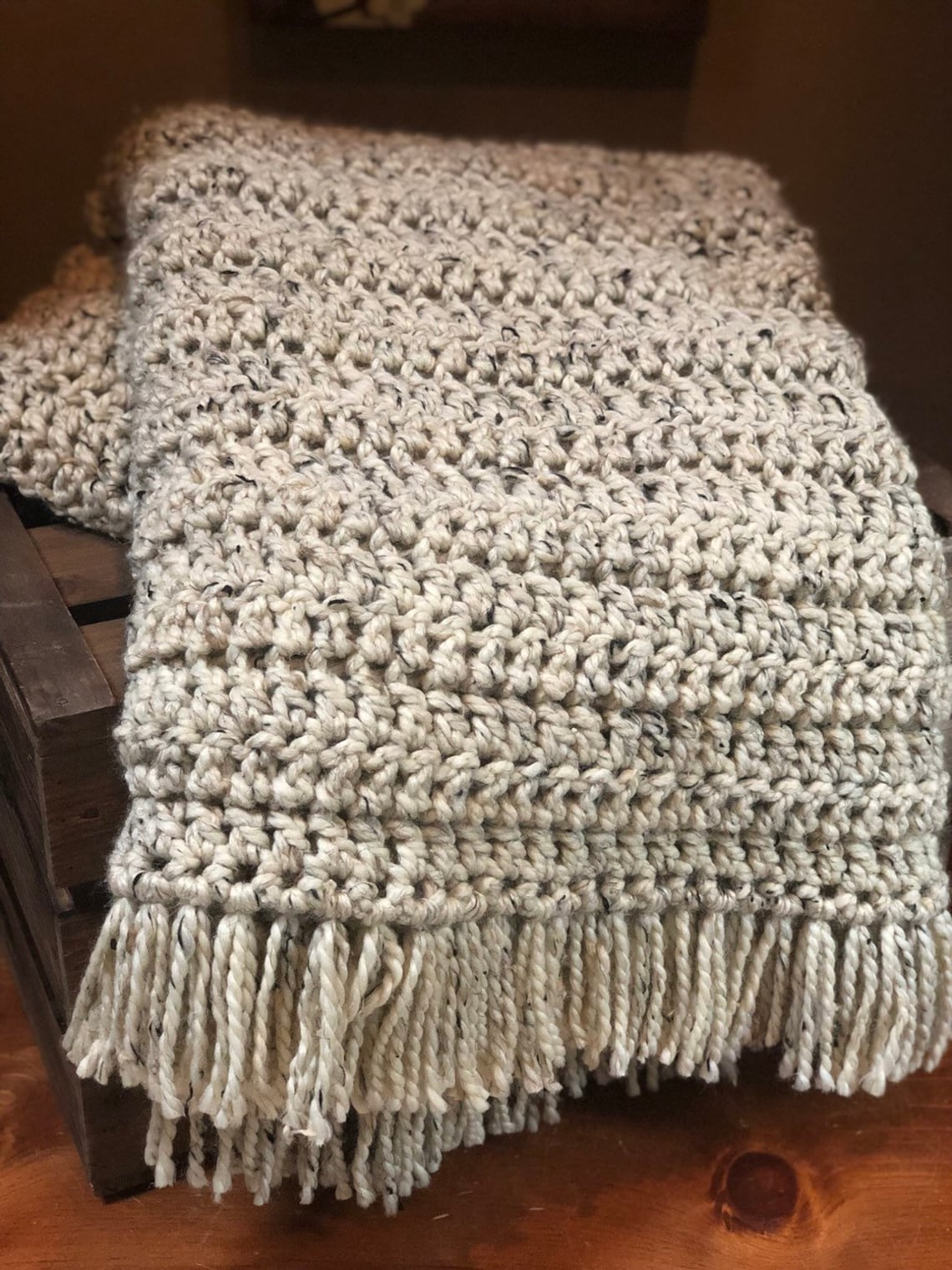 Handmade Crochet blanket chunky throw Couch throw Winter | Etsy