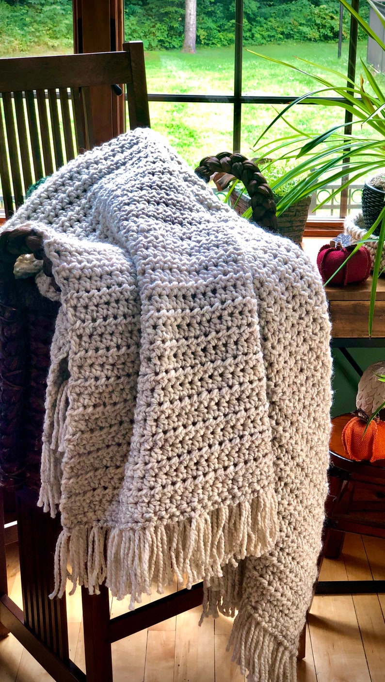 Handmade Throw Crochet Throw Chunky Throw Home Accent Warm - Etsy