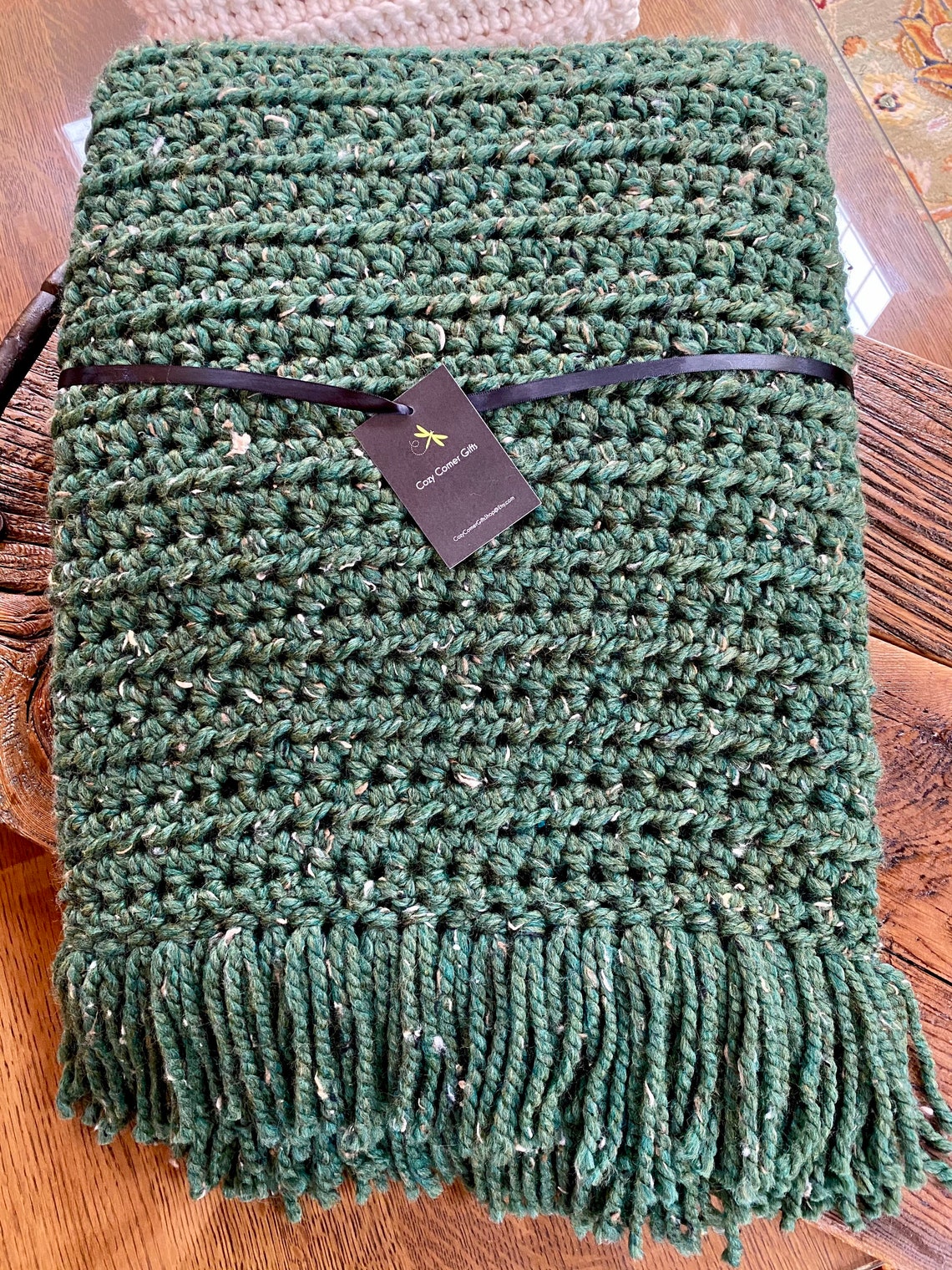 Handmade Throw Crochet Throw chunky throw home accent warm | Etsy