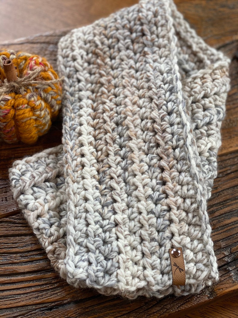 Handmade Crocheted Winter Scarf - Etsy