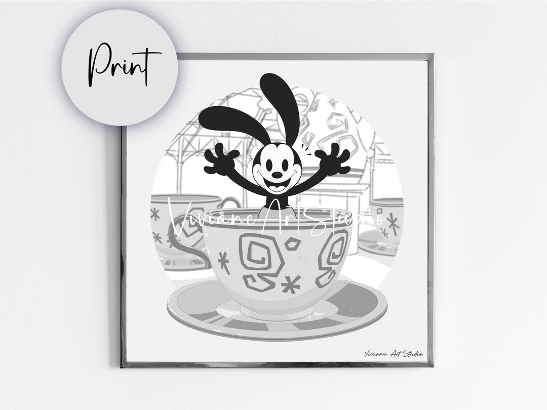 Oswald the Lucky Rabbit Print | Disney Inspired Print | Mad Tea Party ...