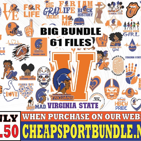 Virginia State University Logo Svg - Etsy