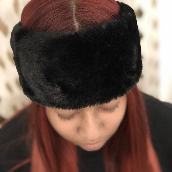 Faux Fur Headband - Etsy