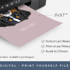 Custom Pet Portrait From Photo Personalized Dog Portrait Personalized ...