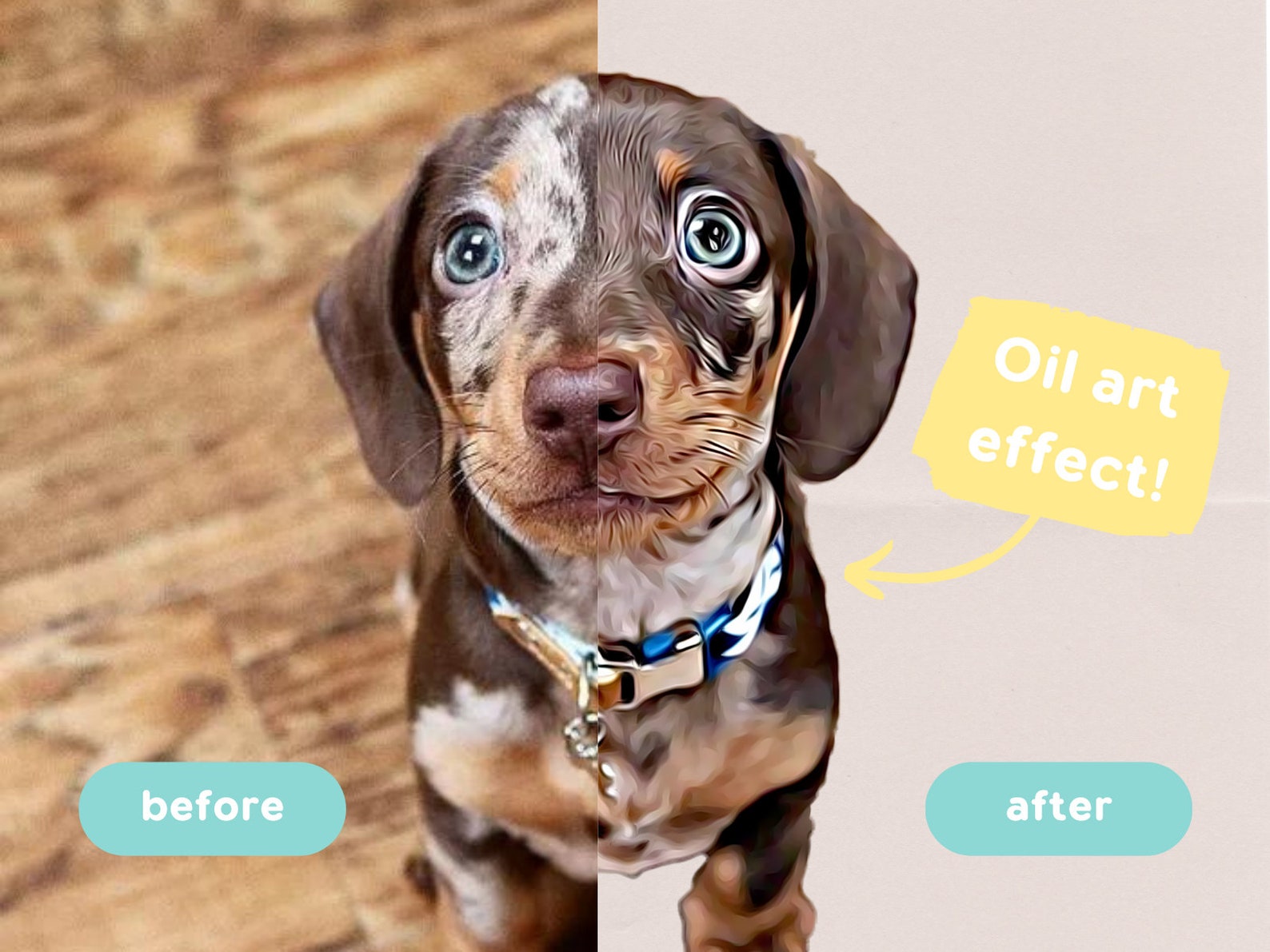 Custom Pet Portrait From Photo PRINTABLE Wall Art Personalized Dog Wall ...