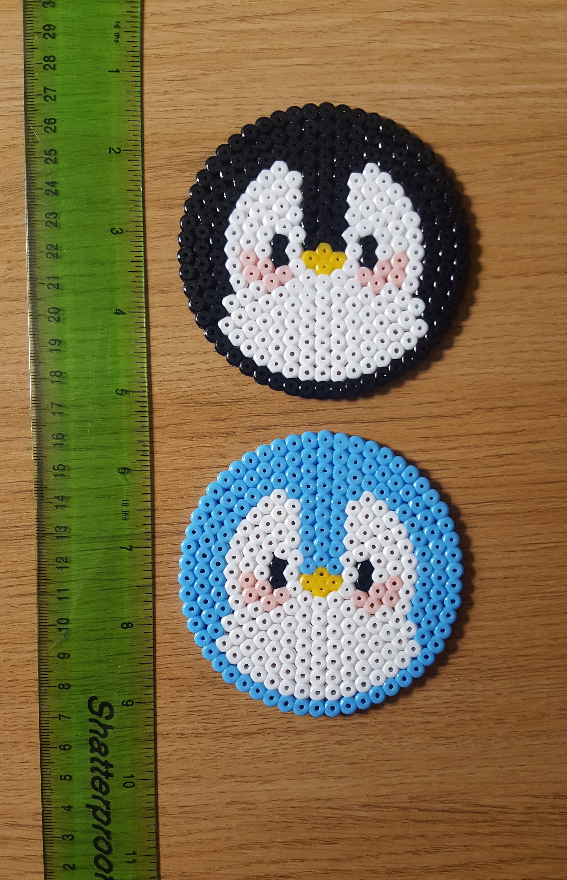 Penguin Coasters Pixel Art Coasters Home Decor Gift Idea - Etsy