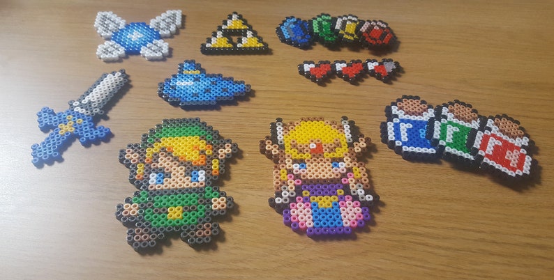 Legend of Zelda Pixel Art Magnet Keychain Badge Cake Topper - Etsy