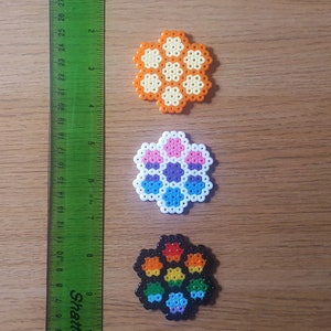 Honeycomb Pixel Art 8 Bit Handmade Gift Idea Magnet Keychain Badge ...