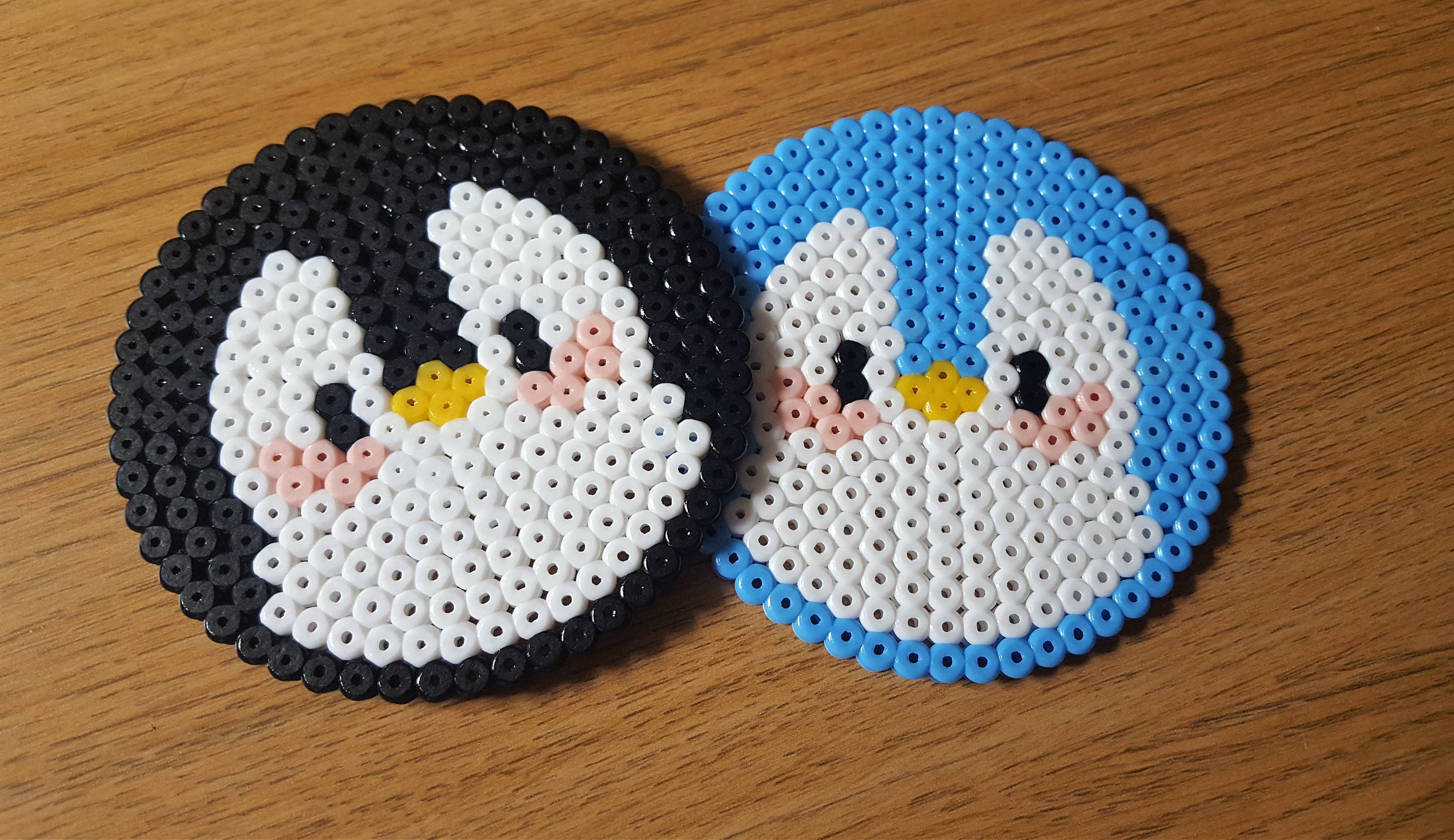 Penguin Coasters Pixel Art Coasters Home Decor Gift Idea - Etsy