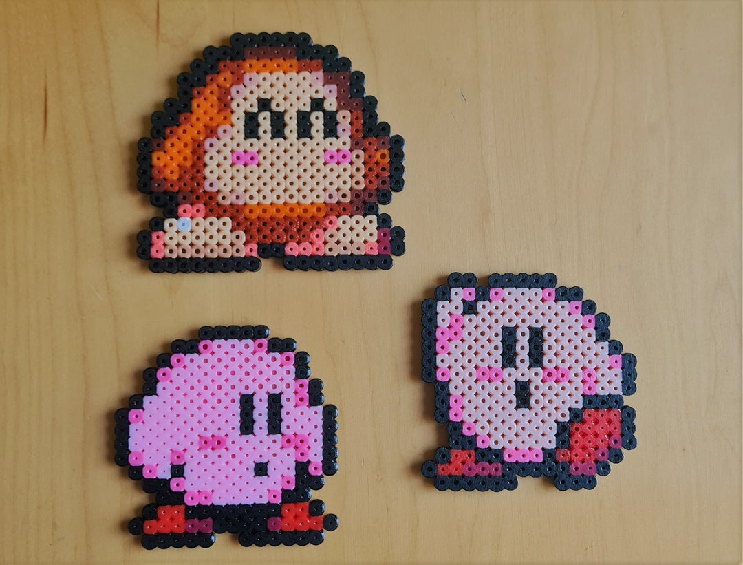 Kirby Retro Gaming Pixel Art Magnet Keychain Badge Kirby Waddle Dee - Etsy