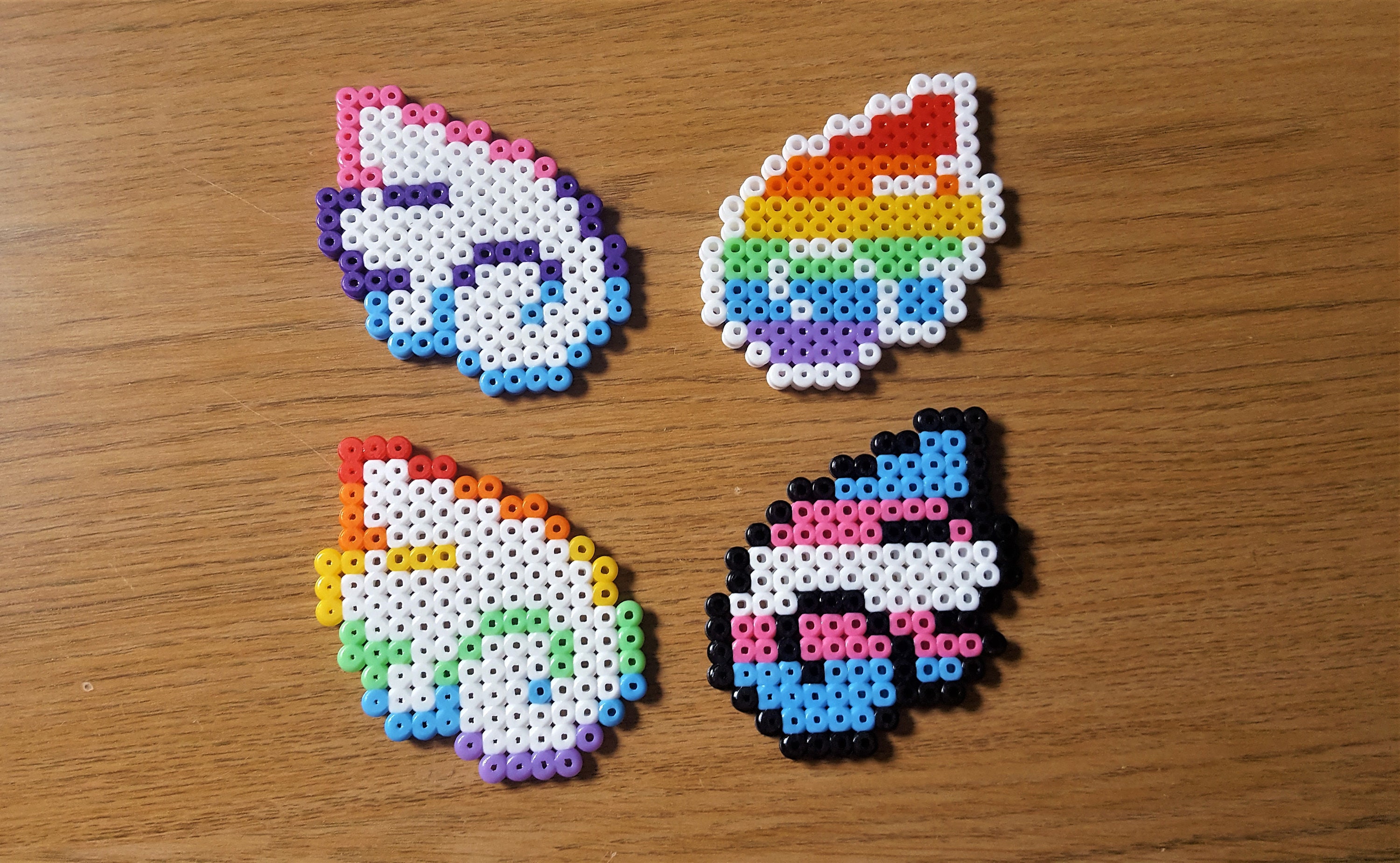 LGBT Pride Angel Wings Pixel Art Magnet Keychain Badge and | Etsy Canada