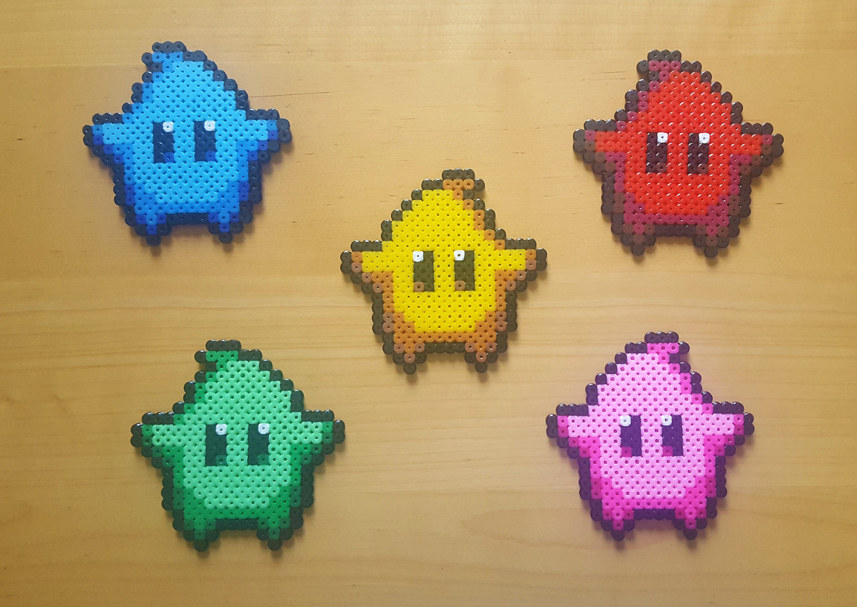 Luma Super Mario Galaxy Pixel Art Magnet Keychain Badge Cake - Etsy