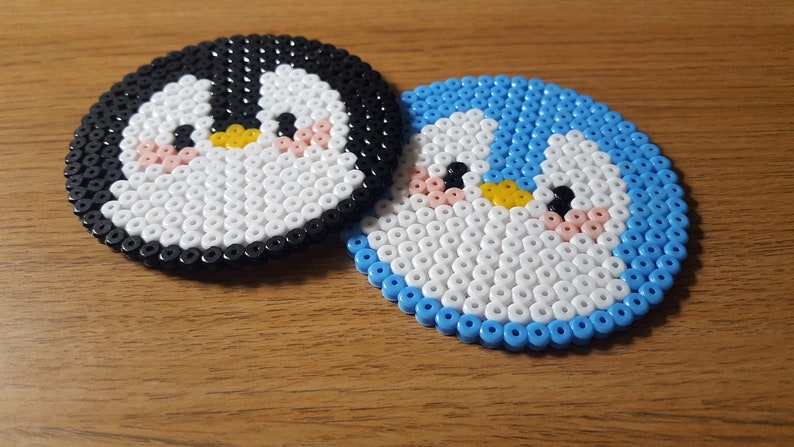 Penguin Coasters Pixel Art Coasters Home Decor Gift Idea | Etsy
