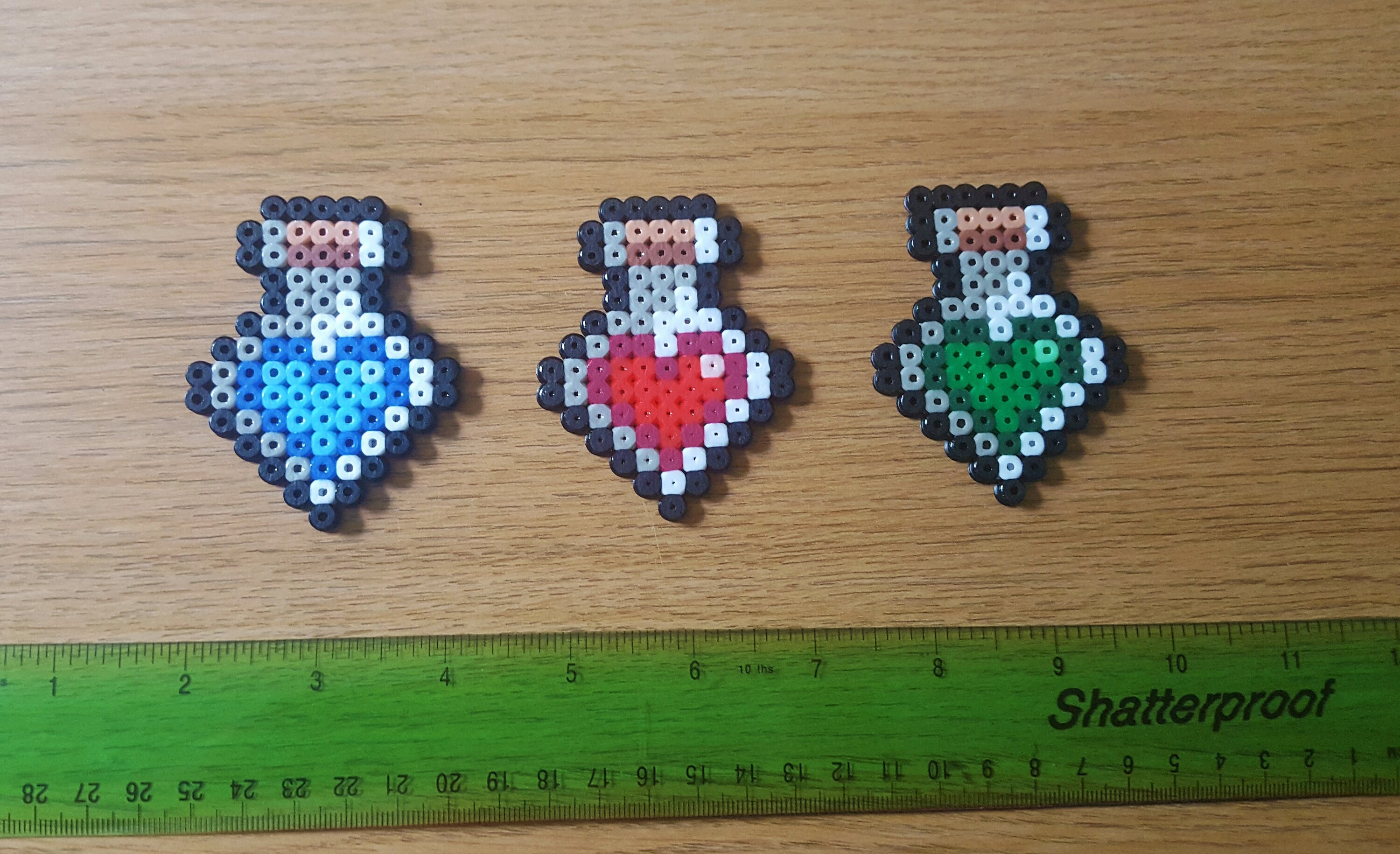 8-bit heart potion bottles Magnet keychain badge phone | Etsy