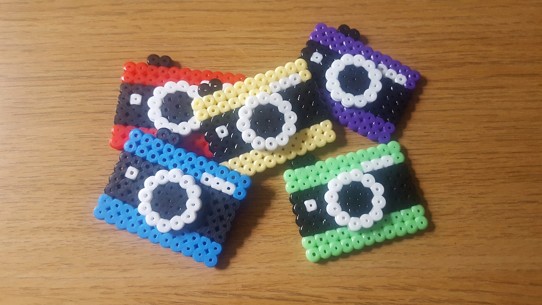 3D Pixel Art Cameras Perler Hama Bead Photography Gift Idea Magnet ...