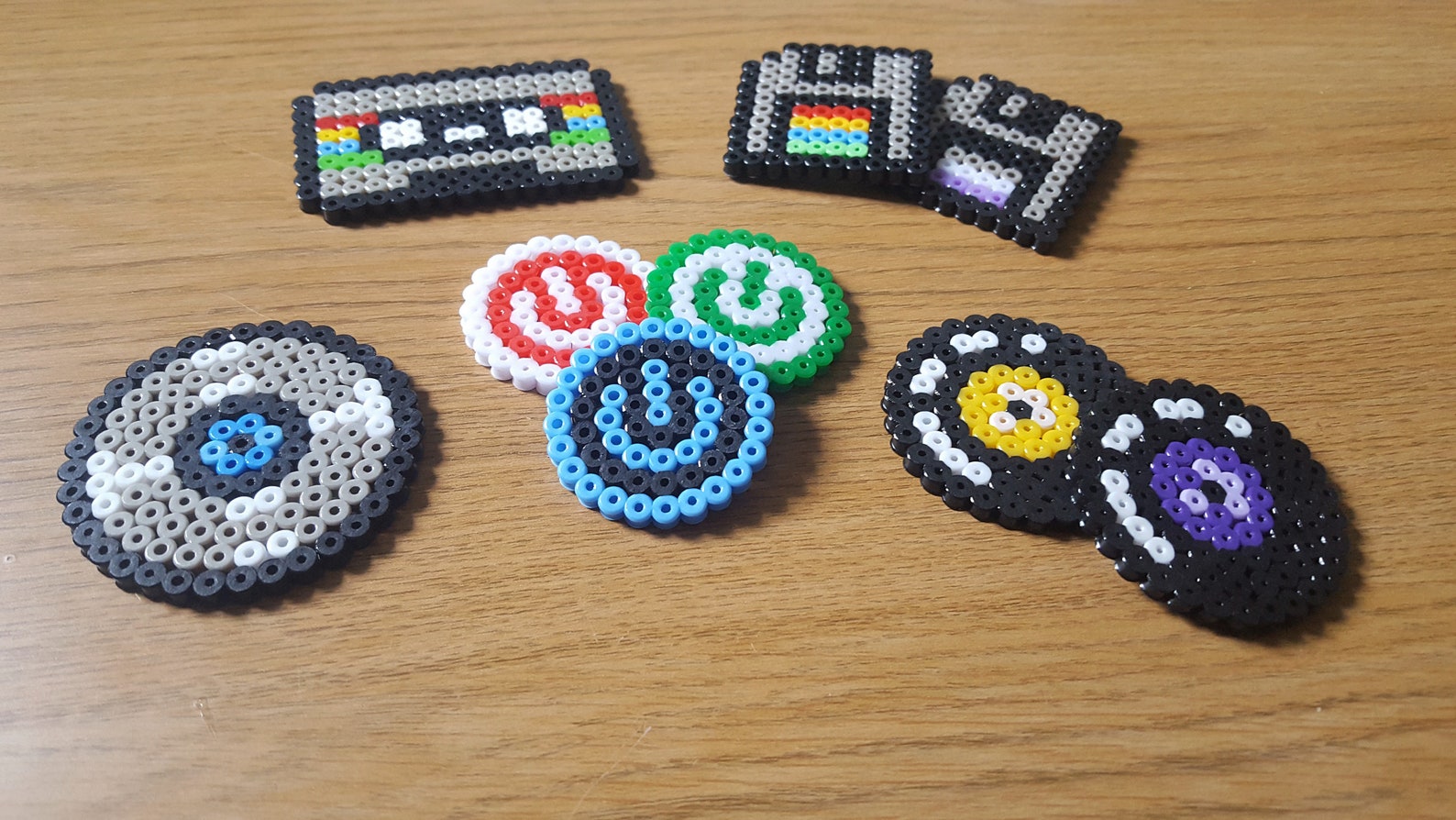 Retro Pixel Art Vinyl CD Cassette VHS Floppy Disk Magnet - Etsy