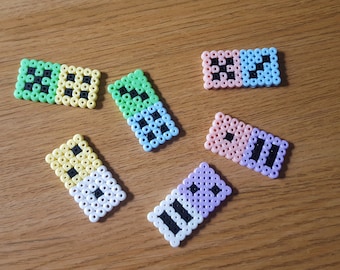 Pixel Art Emoji Keychain Magnet Badge Phone Charm - Etsy