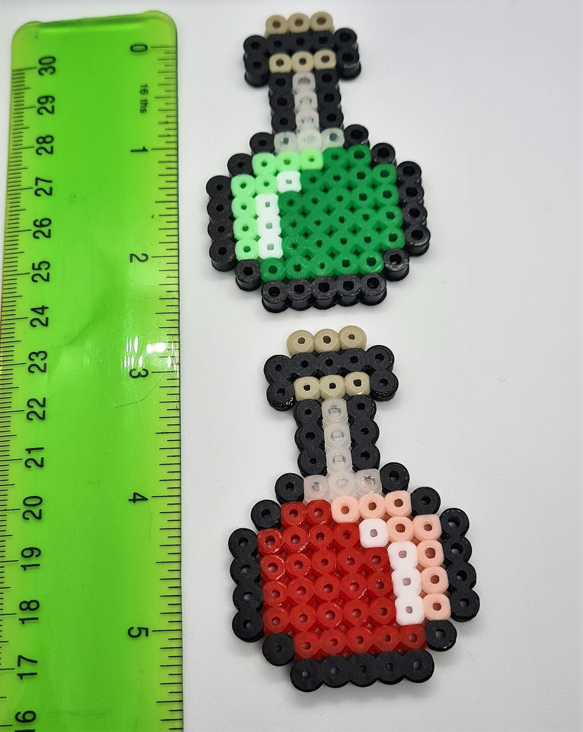 Pixel 8-bit Potion Bottles Magnet Keychain Badge Phone - Etsy