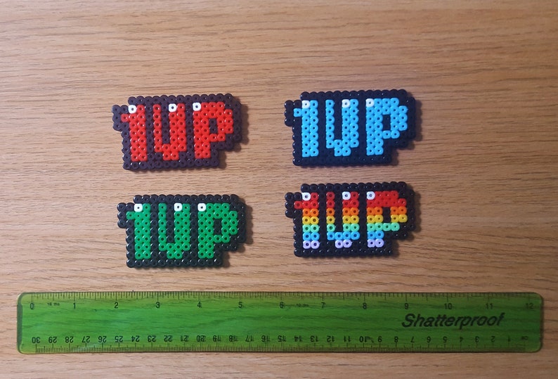 1-up 1UP Pixel Art Video Game Magnet Keychain Phone Charm - Etsy