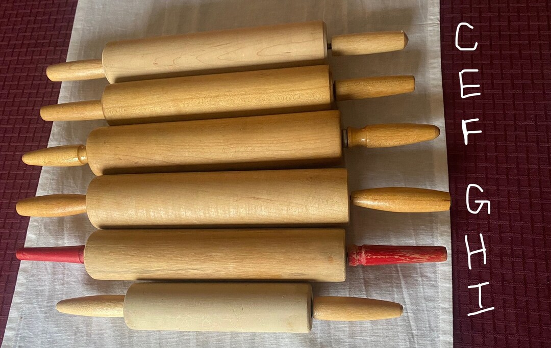 Vintage Wooden Rolling Pins - Etsy