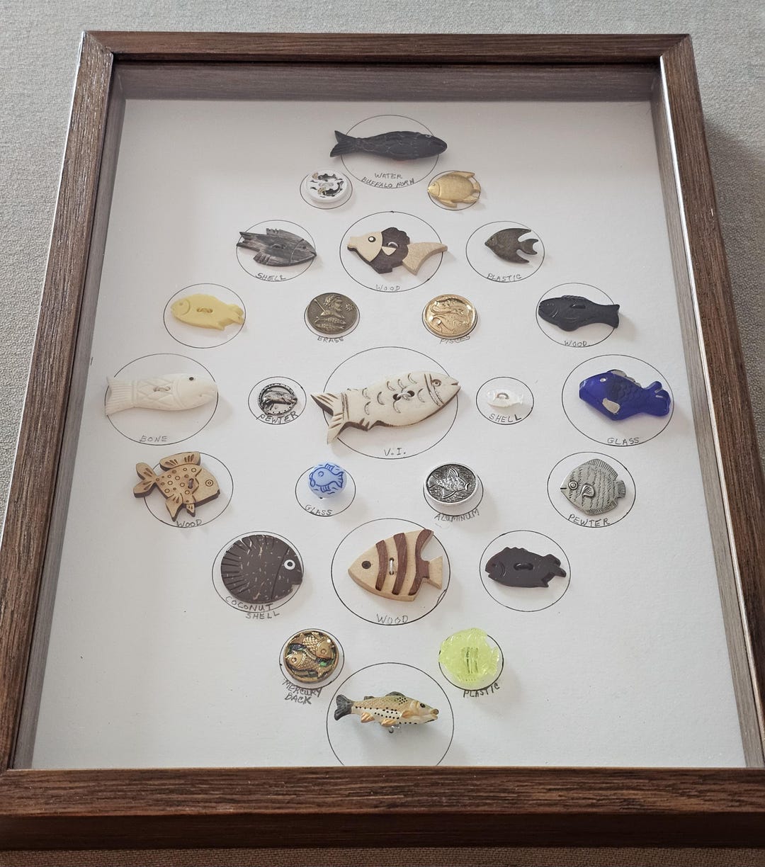 Lot of 25 Antique Fish Buttons - Etsy