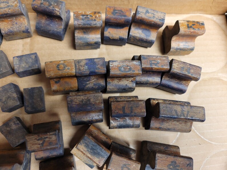 Antique Rubber Stamps Letter Press Printing - Etsy