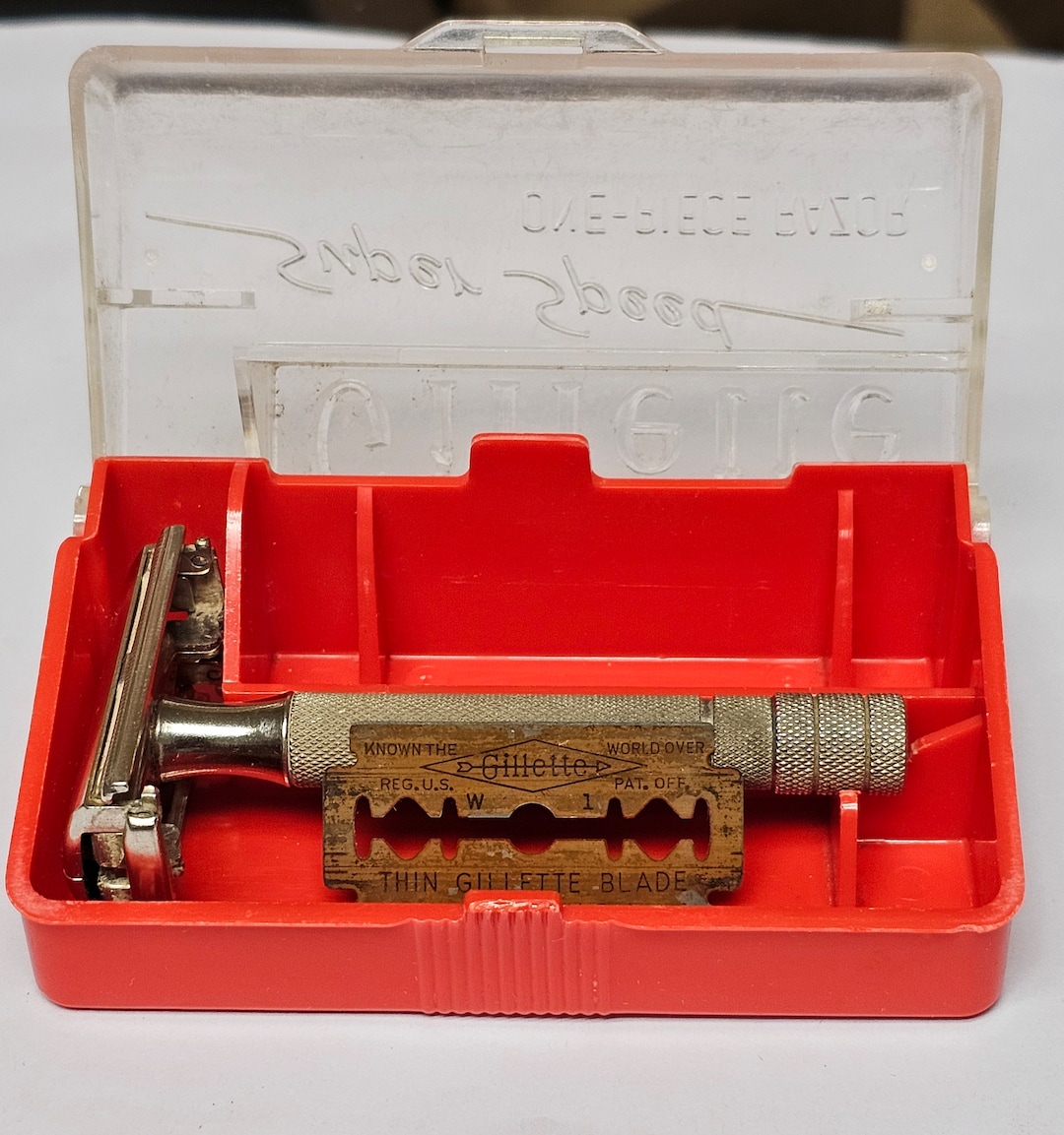 Vintage Gillette Super Speed One Piece Mens Razor - Etsy