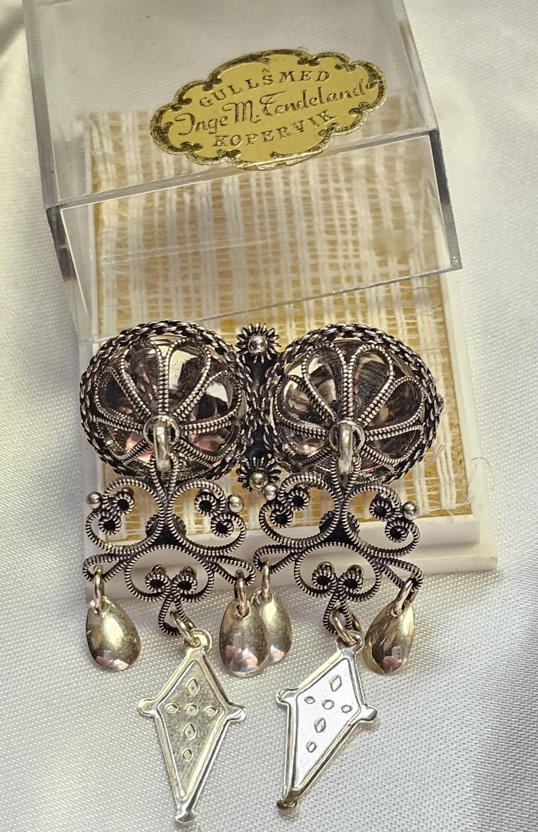 Vintage Solje 830 Silver Brooch - Etsy