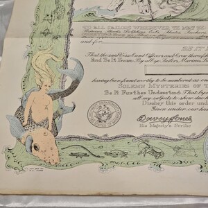US Navy Shellback Certificate Also Known as Neptunus Rex Certificate ...