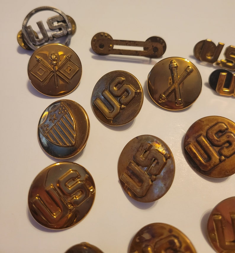 US Military Pin Collars Lot of 20 - Etsy