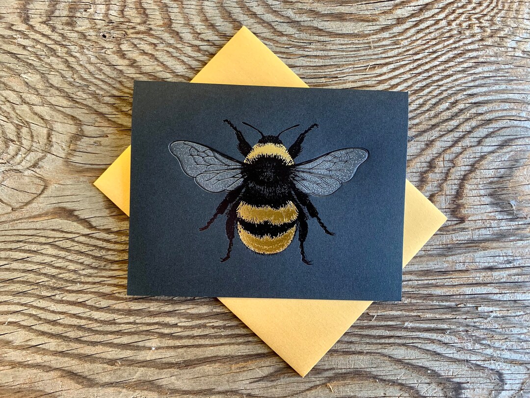 Mr. Bumblebee Blank Note Card - Etsy
