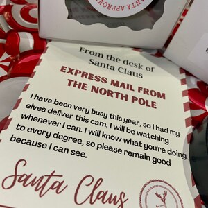 Personalized Santa Cam, Santa Surveillance Camera, Custom Santa Spy Cam ...