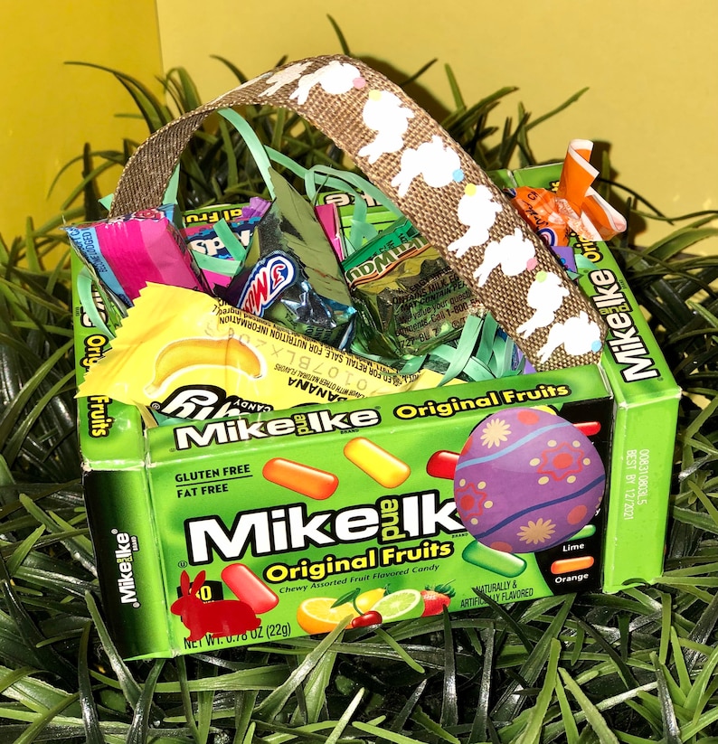 Mini Easter Basket Made of Candy L Candy Easter Basket L Teen | Etsy