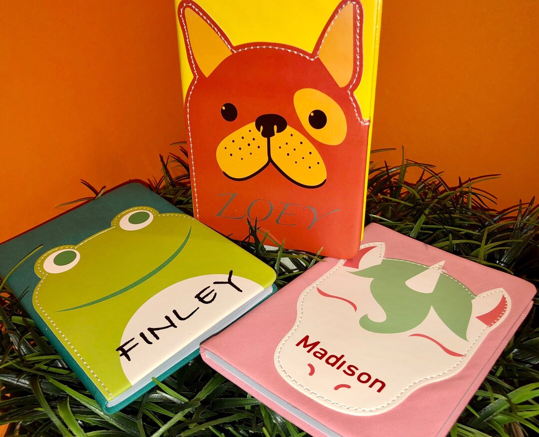 Personalized Animal Notebook L Custom Kids Journal L Custom Kids ...