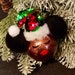 Sparkle Melanin Mocha Afro Puff Ornament L African American Ornament L ...